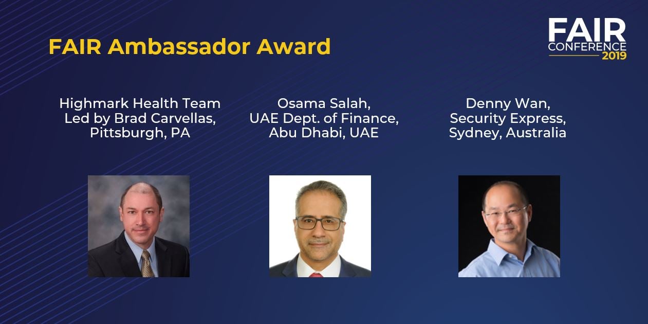 FAIR Institute Announces 2019 Winners of Annual Excellence Awards at ...